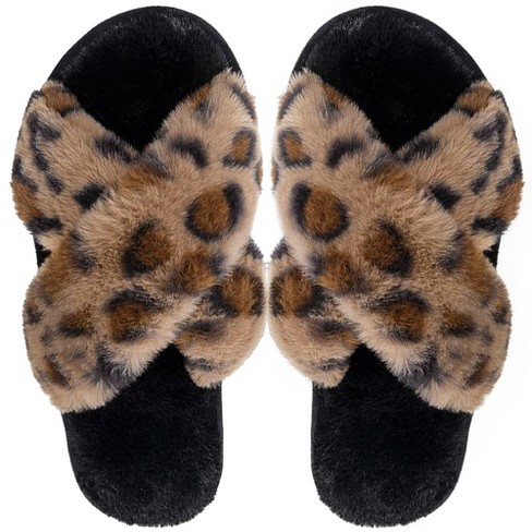 Rockdove Women's X-band Faux Fur Slide Slipper, Size 11-12 Us Women ...
