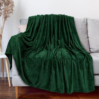 Pavilia Chenille Throw Blanket With Woven Knitted Tassel Fringe For ...