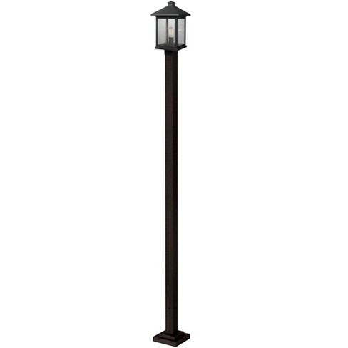 Z-lite Portland 1 - Light Post Light In Oil Rubbed Bronze : Target