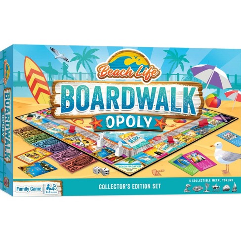 Masterpieces Opoly Family Board Games - Beach Life Boardwalk Opoly : Target