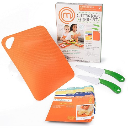 Jazwares Masterchef Junior Knife And Cutting Board Set - Includes Real ...