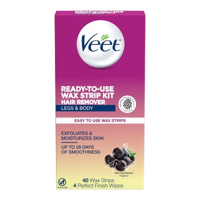 Veet Ready-to-use Wax Strips And Wipes - 40ct : Target