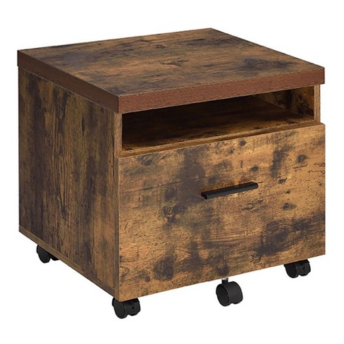 Nicbex Mobile File Cabinet With Double Door,office Cabinet With Metal ...