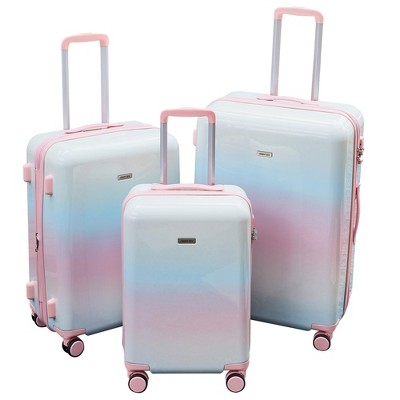 Luggage 3 Piece Set(20"/24"/28"), Hardshell Suitcase With Double Mute ...