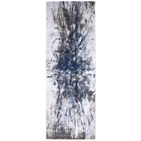 Gaspar Modern Abstract Blue/gray/white Area Rug : Target