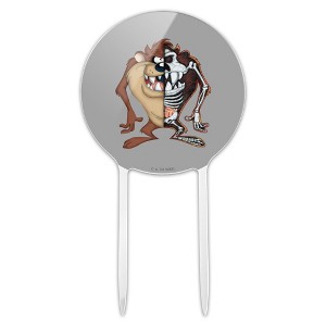 Looney Tunes Taz Half Skeleton Acrylic Cake Topper Party Decoration for ...