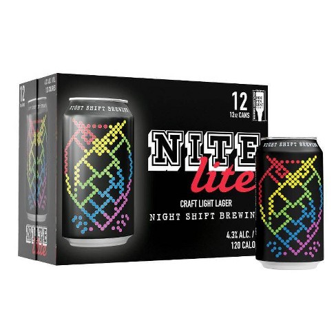 Night Shift Nite Lite Lager Beer - 12pk/12 Fl Oz Cans : Target