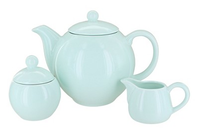 Blue Rose Polish Pottery Geranium 3 Piece Tea Set : Target