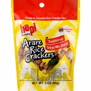 Hapi Snacks Arare Rice Crackers, Traditional Tokyo Mix Snack - Case of ...
