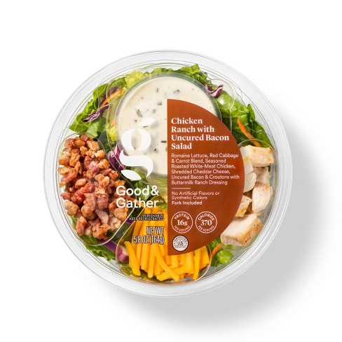 Chicken Ranch With Uncured Bacon Salad Bowl - 5.8oz - Good & Gather ...