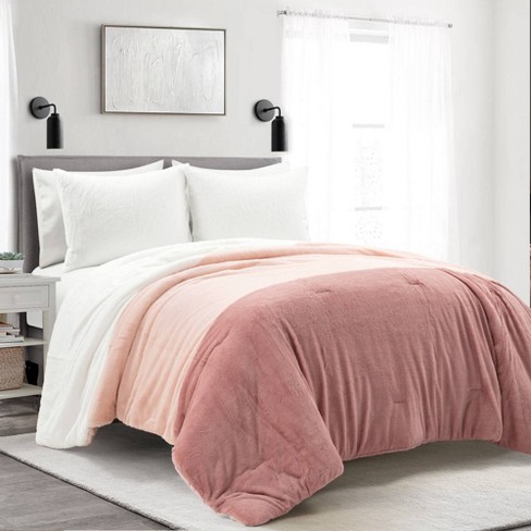 Lush Décor Farmhouse Color Block Comforter Bedding Set : Target