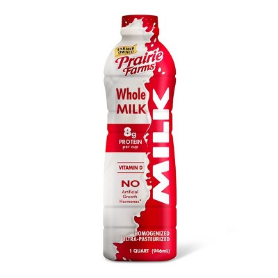 Prairie Farms Whole Milk Uht - 1qt : Target