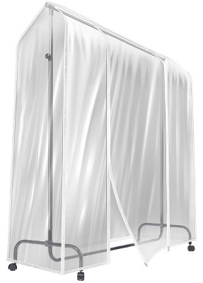 Sorbus 6 Ft Transparent Garment Rack Cover : Target