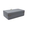 Classic Touch Grey Wood Decorative Box With Gold Flower Opener : Target