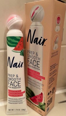 Nair Prep & Smooth Facial Hair Removal Cream For Women Hydrating - 1.76 ...