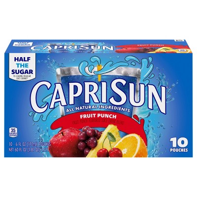 Capri Sun Fruit Punch - 10pk/60 Fl Oz : Target