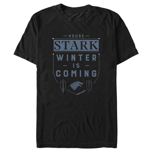 Men's Game Of Thrones Winter Is Coming House Stark Badge T-shirt ...