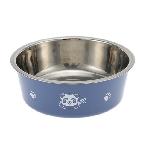 Unique Bargains Non-skid Panda Pattern Small Dog Bowl 1 Pc Blue : Target