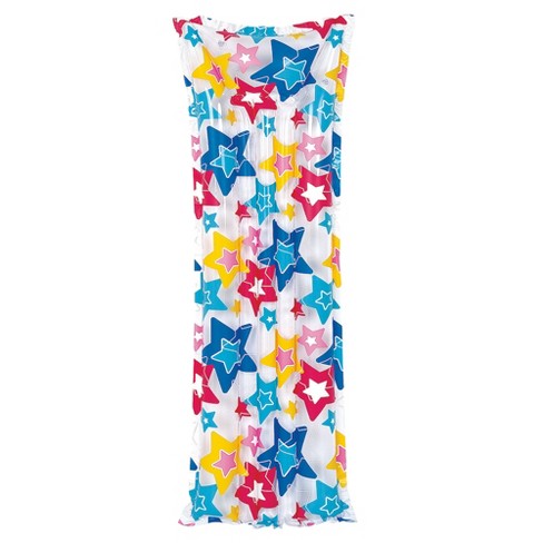 Pool Central 6' Blue And Yellow Stars Inflatable Swimming Pool Float ...