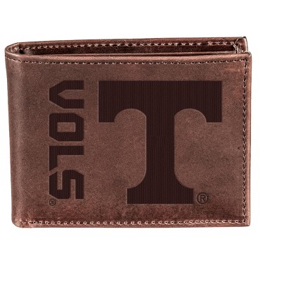 Evergreen Ncaa Tennessee Volunteers Brown Leather Bifold Wallet ...