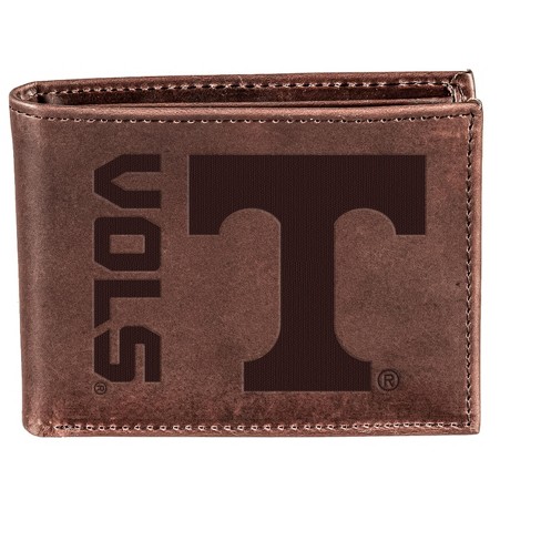 Evergreen Ncaa Tennessee Volunteers Brown Leather Bifold Wallet ...