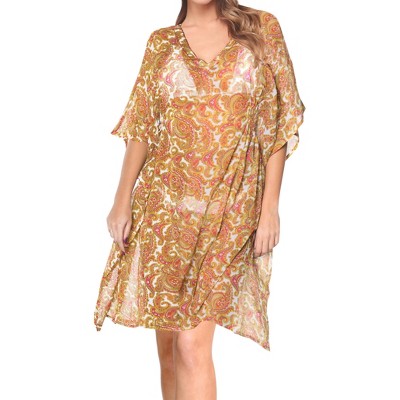 La Leela Women's Vacation Beachwear Mini Bathing Suit Summer Loose ...