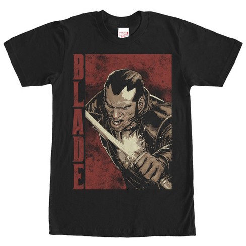 Men's Marvel Blade Vampire Hunter Weapon T-shirt - Black - X Large : Target