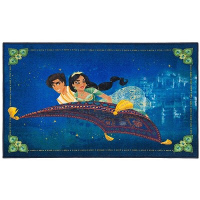 Disney Aladdin Rugs Dsn540 Power Loomed Accent Rug - Blue/ivory - 2'3 ...