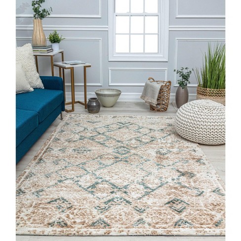 Rugs America Gianna Ga15b Vintage Abstract/geometric Area Rug : Target