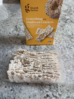 Flatbread Crackers Everything Seasoned - 5oz - Good & Gather™ : Target