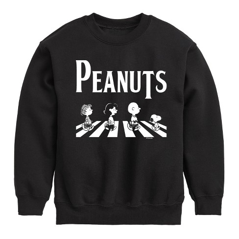 Peanuts Peanuts Crossing Road Graphic Long Sleeve Fleece Sweatshirt ...