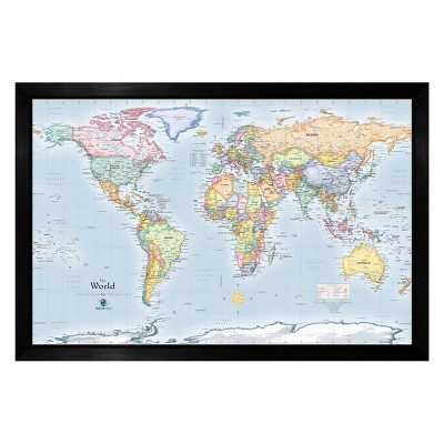 Home Magnetics World Map - L Blue : Target