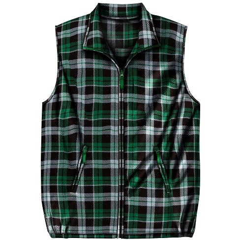Kingsize Men's Big & Tall Explorer Plush Fleece Zip Vest - Tall - L ...