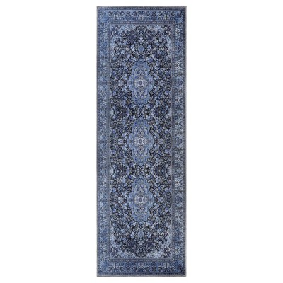 Classic Traditional Medallion Indoor Flatweave Area Rug Or Runner, 2'6 ...