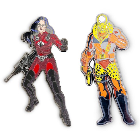 Icon Heroes Gi Joe Destro & Crimson Baroness Enamel Pin Set : Target