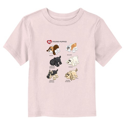 Pound Puppies Dog Chart T-shirt - Light Pink - 4t : Target