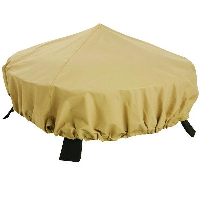 Classic Accessories 44 in. W Sand Polyester Fire Pit Cover : Target