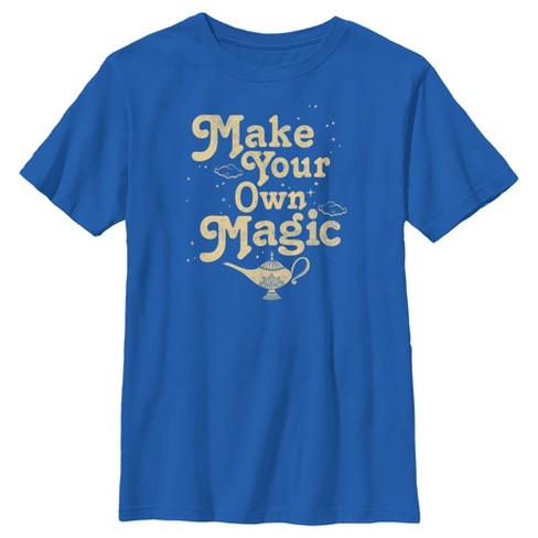 Boy's Aladdin Make Your Own Magic T-shirt - Royal Blue - X Large : Target