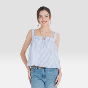 Women's Crinkled Texture Tie-Front Cami - Universal Thread™ : Target