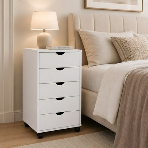 Modern Drawer Rolling Storage Cabinet – Mobile Organizer for Home ...