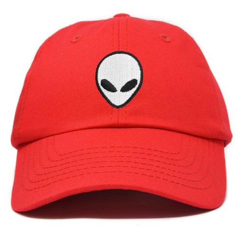 Dalix Alien Embroidered Ufo Dad Hat Cotton Baseball Cap Adjustable Mens ...