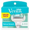 Venus Deluxe Smooth Sensitive Women's Razor Blade Refills - 6ct : Target