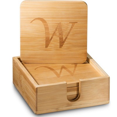 Rcz Décor Personalized Monogrammed Coaster Set, Includes 6 Drink ...