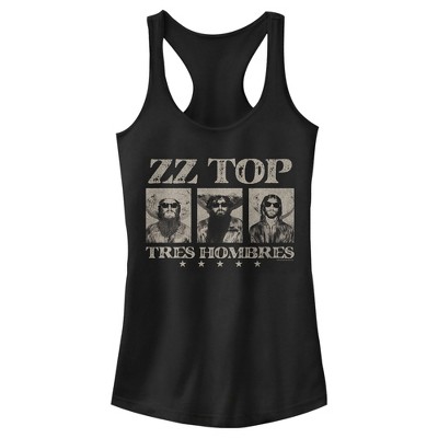 Juniors Womens Zz Top Eliminator Racerback Tank Top - Black - Small ...
