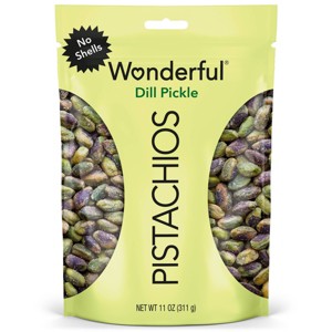Wonderful No Shell Dill Pickle Pistachio Nuts - 11oz : Target