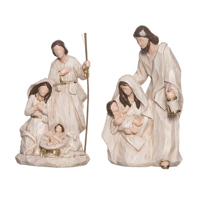 Kurt Adler 6-inch Resin Nativity 7-piece Set : Target