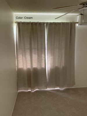 1pc Blackout Textural Overlay Window Curtain Panel - Threshold™ : Target