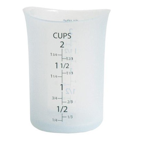 Isi Basics Silicone Flexible Clear Measuring Cup, 2 Cup : Target