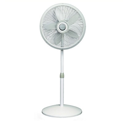 Lasko 16-inch 3-speed Oscillating Floor Fan With Adjustable Height ...