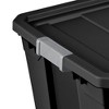 Sterilite 50 Gallon Plastic Stacker Tote, Heavy Duty Lidded Storage Bin ...